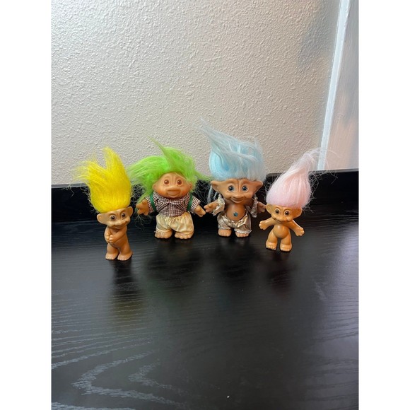 Russ | Toys | Vintage Trolls Dolls Lot Of 4 Russ | Poshmark